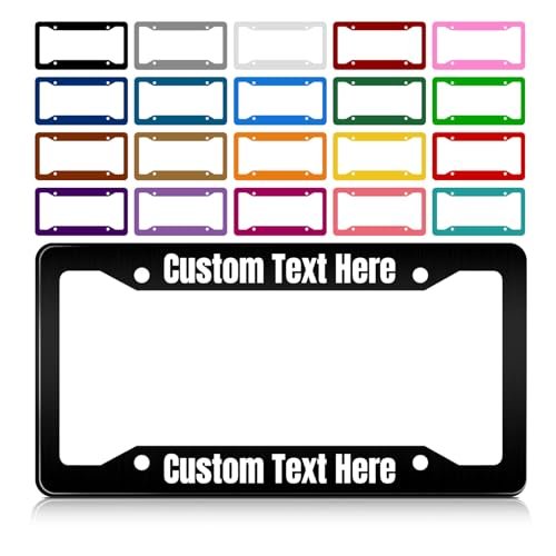 Custom License Plate Frames Personalized License Plate Holders Design ...